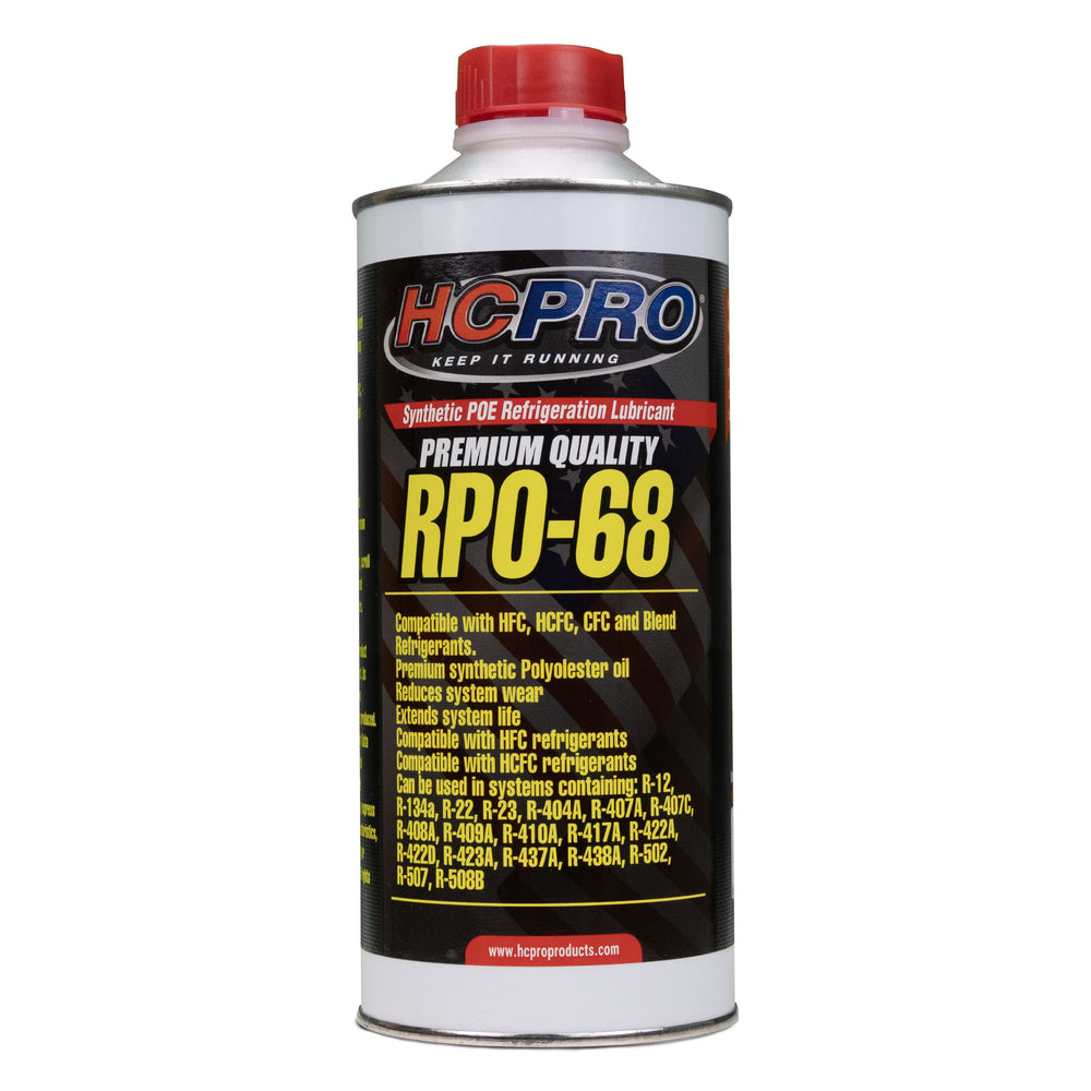 RPO-68 Refrigeration Oil | Synthetic POE Quart & Gallon – HCPRO